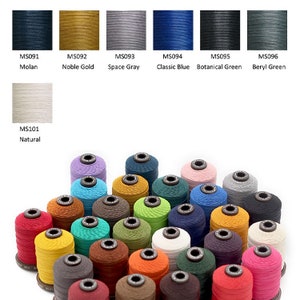 Meisi Super Fine Waxed Linen Thread M30 0.35mm Leathercraft Cord Wire ...