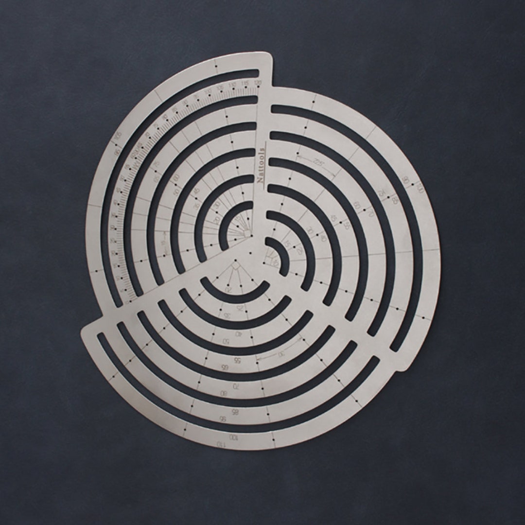 Nattools Scale Curve Ruler (large) Circular Shaped Cutting Drawing ...