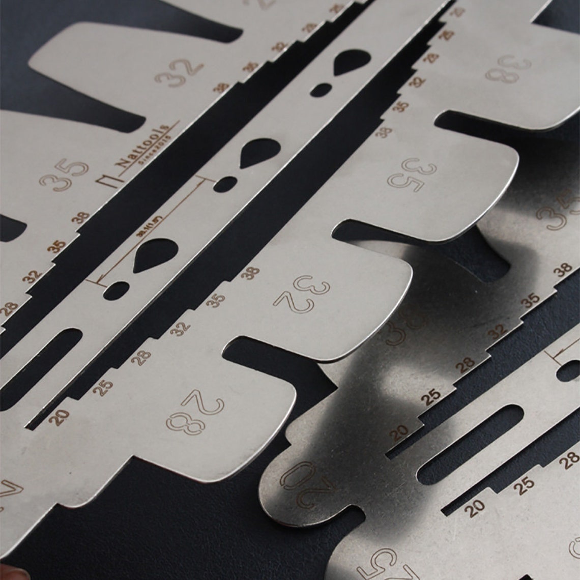 Nattools Belt Strap Stencil Round or Square End Ruler Template ...