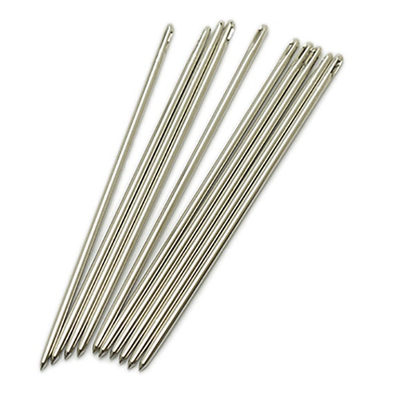 Round Point Hand Sewing Needles Thread Leather Leathercraft - Etsy