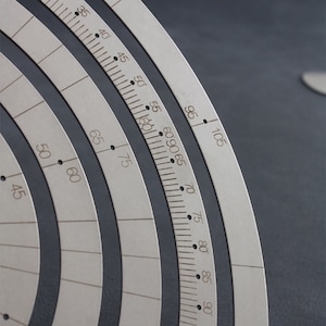 Nattools Scale Curve Ruler (large) Circular Shaped Cutting Drawing ...
