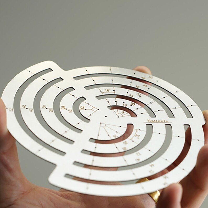 Nattools Scale Curve Ruler (small) Circular Shaped Cutting Drawing ...