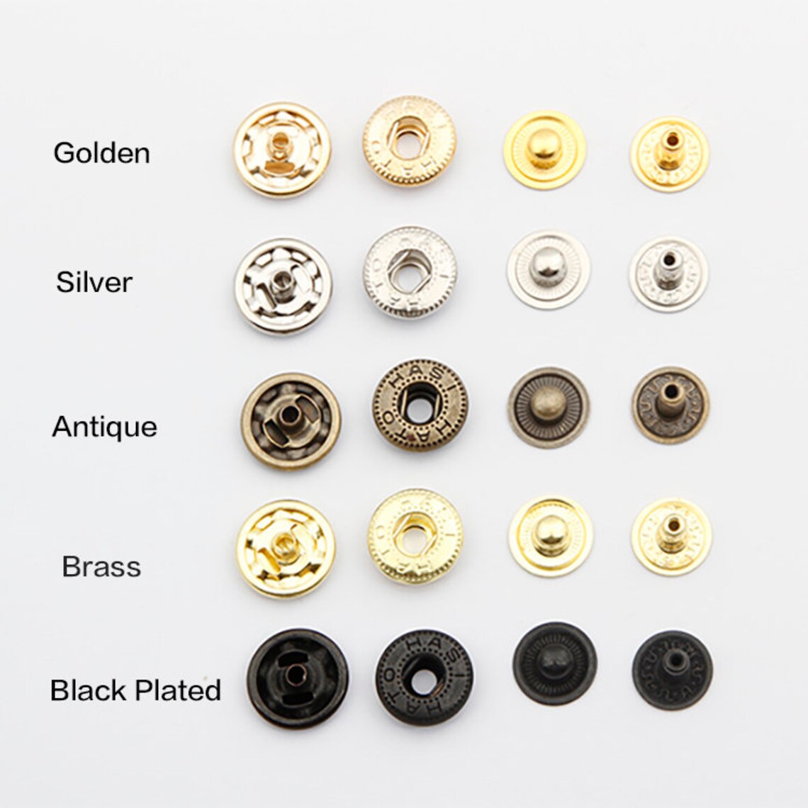 12.6mm Glove Snaps Button Japan Seiwa Leathermob Leathercraft | Etsy