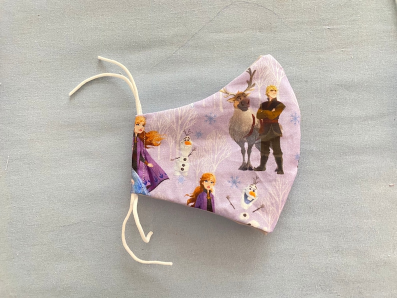 Frozen Anna Elsa Sven Kristoff Olaf Face Mask - Etsy