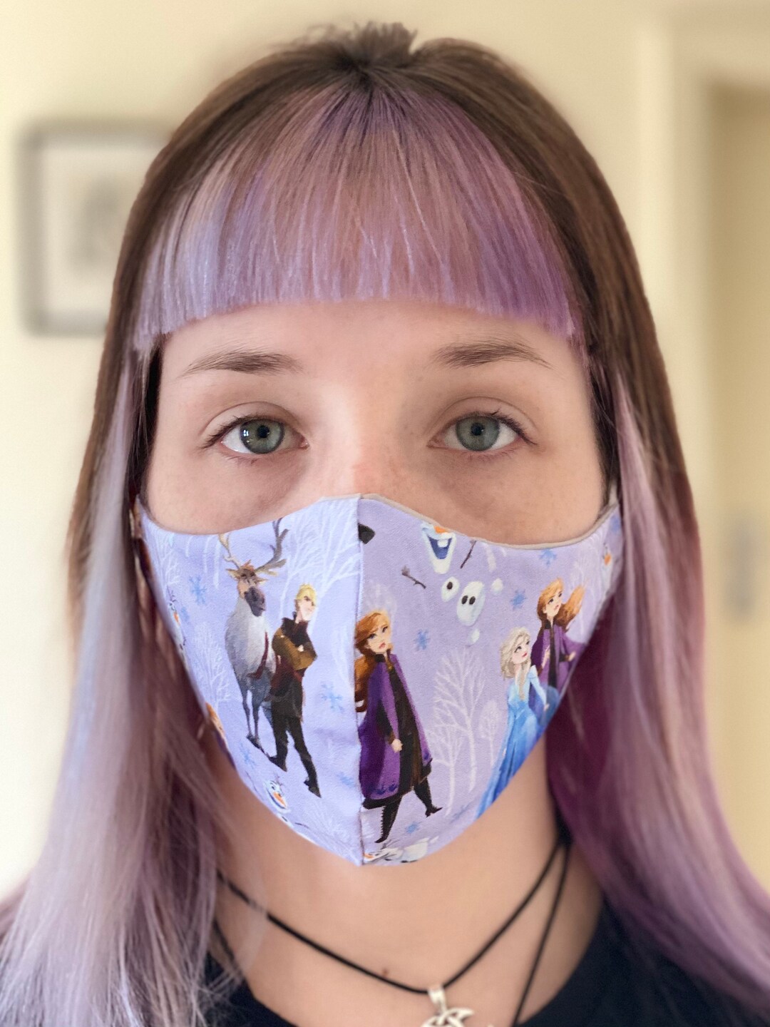 Frozen Anna Elsa Sven Kristoff Olaf Face Mask - Etsy