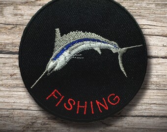 Fishing patch | Etsy