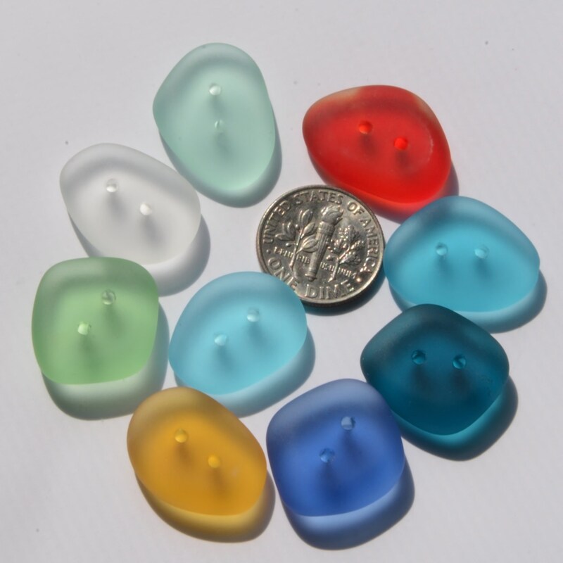 Sea Glass Buttons - Etsy