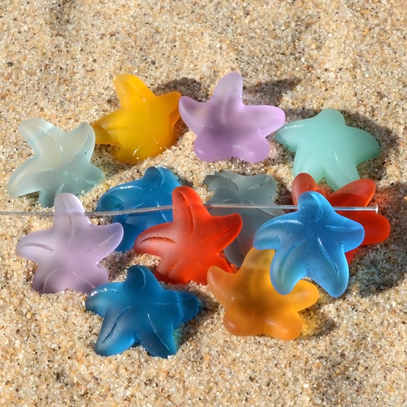 Sea Glass Beads Mini - Etsy