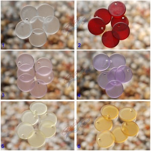 Sea Glass Coin Flat Rainbow ~2pcs (25mm) Flat Coin Cultured Sea Glass ...