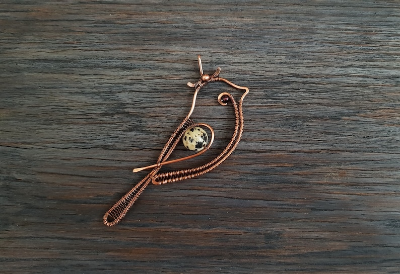 Jewelry Tutorial Bird Pendant Wire Wrap Step by Step Lesson - Etsy