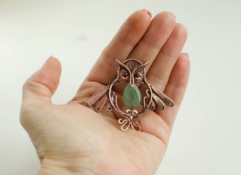 Owl Pendant Wire Wrap Jewelry Tutorial Step by Step Lesson | Etsy