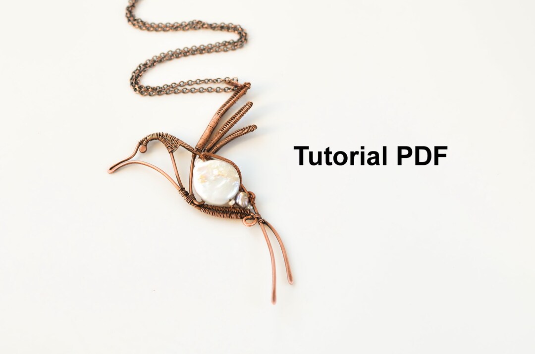Hummingbird Pendant Wire Wrap Jewelry Tutorial, Step by Step Lesson for ...