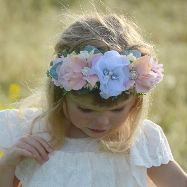 Silk Flower Crown - Etsy