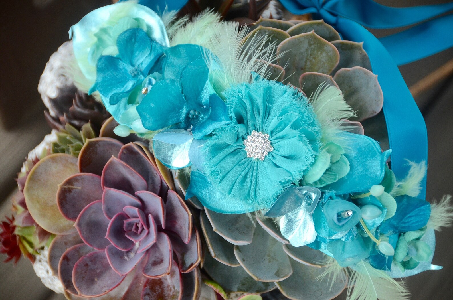 TEAL FLOWER CROWN | Silk Flower Crown Turquoise Teal | Peacock Flower ...