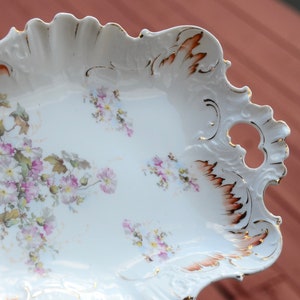 ANTIQUE FURSTENBERG China Brunswick Germany Handled Serving Tray ...