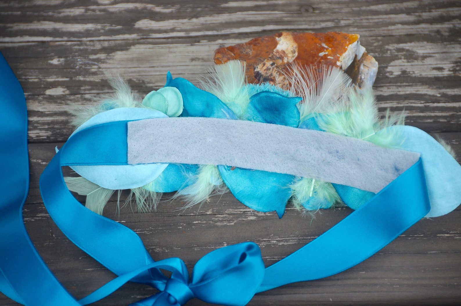 TEAL FLOWER CROWN | Silk Flower Crown Turquoise Teal | Peacock Flower ...