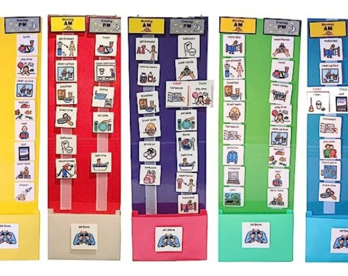 Makaton Visual Cards for Lanyard - Etsy Israel