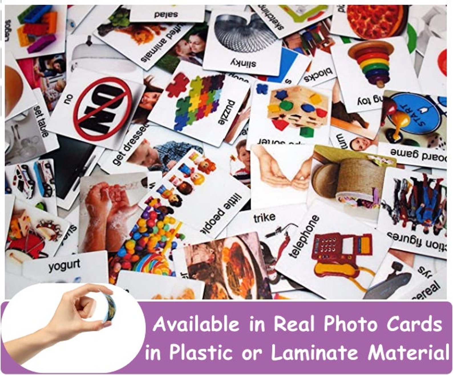 160 Loose Visual Communication Cards Symbol Autism, Speech, ADHD ...