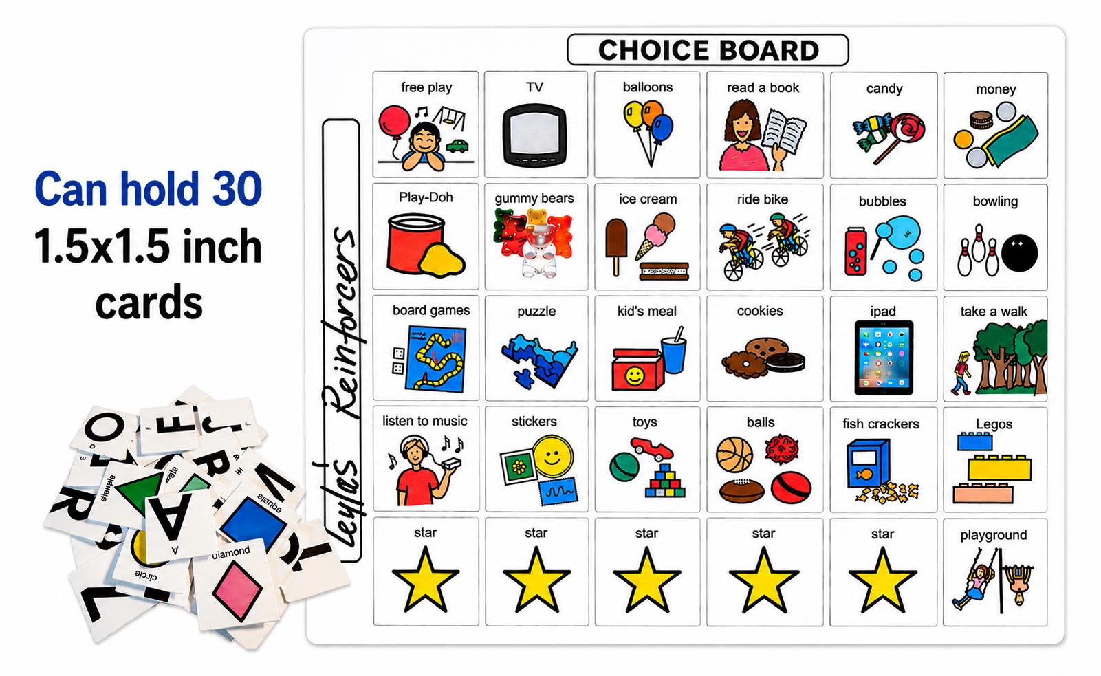 Visual Choice Board for Autism | AAC Communication Board to Organize ...