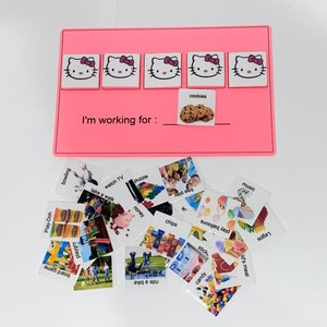 Token Board System Reward Chart With 25 Colorful Reinforcement Cards ...