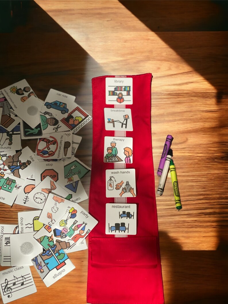 Visual Schedule for Children: Cloth Daily Outing Behavior Reminders - Etsy