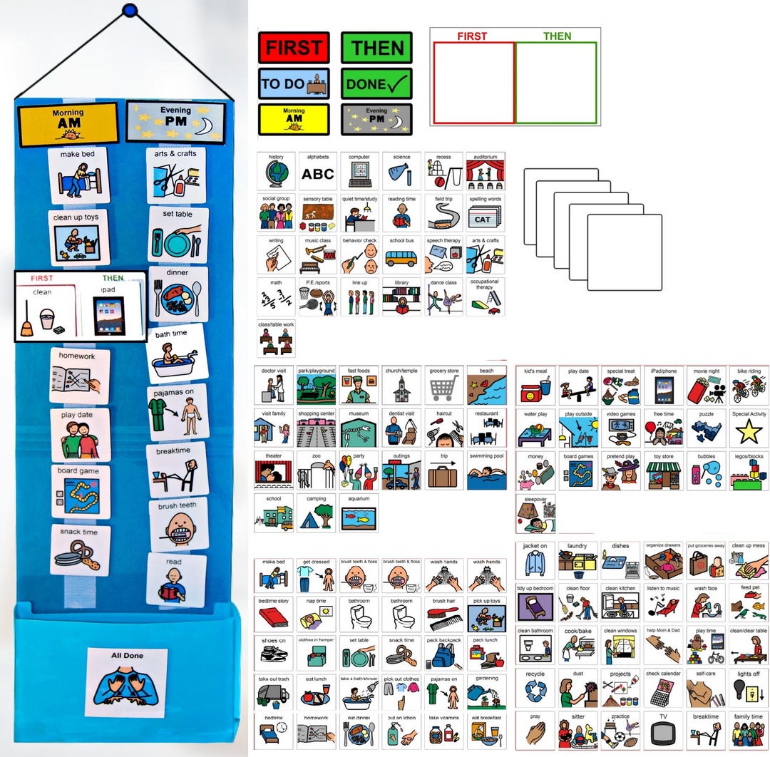 Visual Routine Schedule Cards | Autism & ADHD Daily Routine Chart for ...