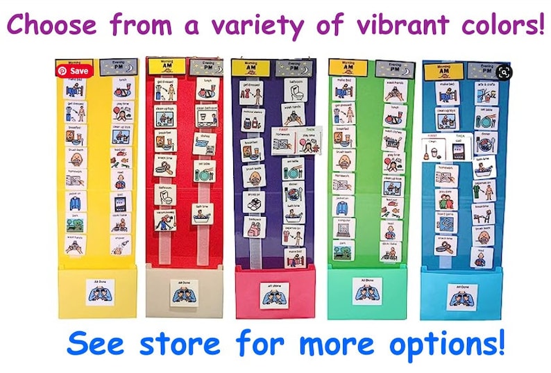 Daily Visual Schedule Calendar – Kids Chores & Activities - Etsy UK