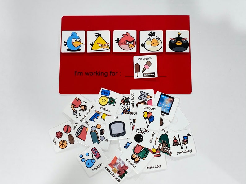 Autism Token Board | ABA Visual Reward Chart for Kids, Behavior ...