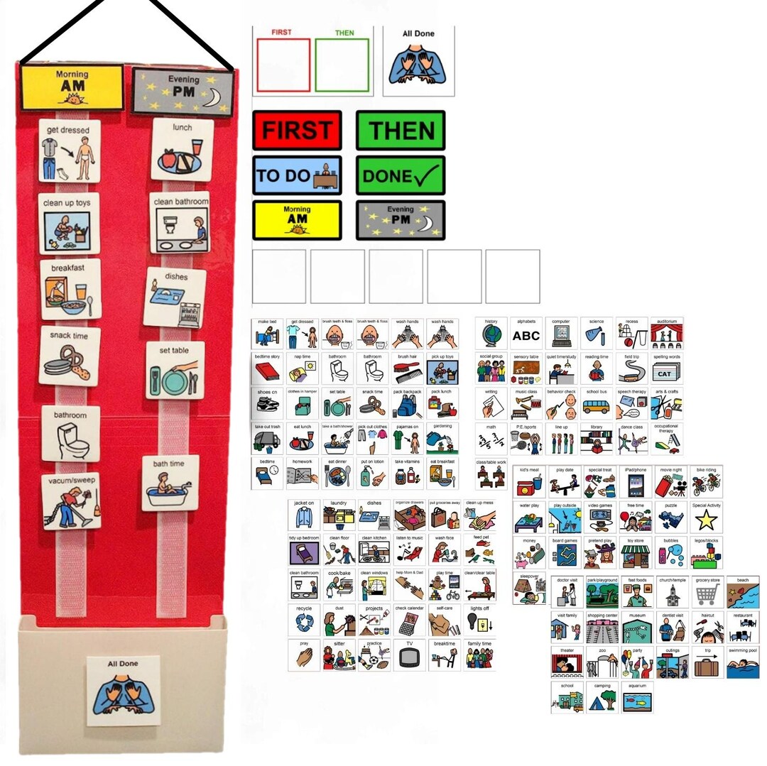 Autism Visual Schedule | Daily Routine Cards for Kids With ADHD ...