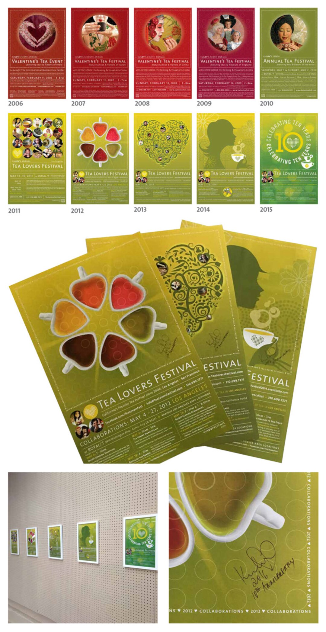 Tea Lovers Festival: Set of 3 Posters > Individually Signed - Etsy