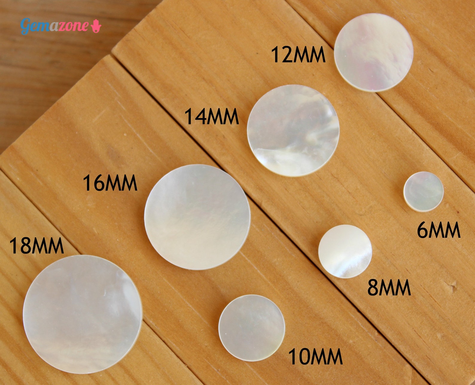 6mm 25mm Flat Natural Onyx Discs / Round Onyx Slices / Loose Black Onyx ...