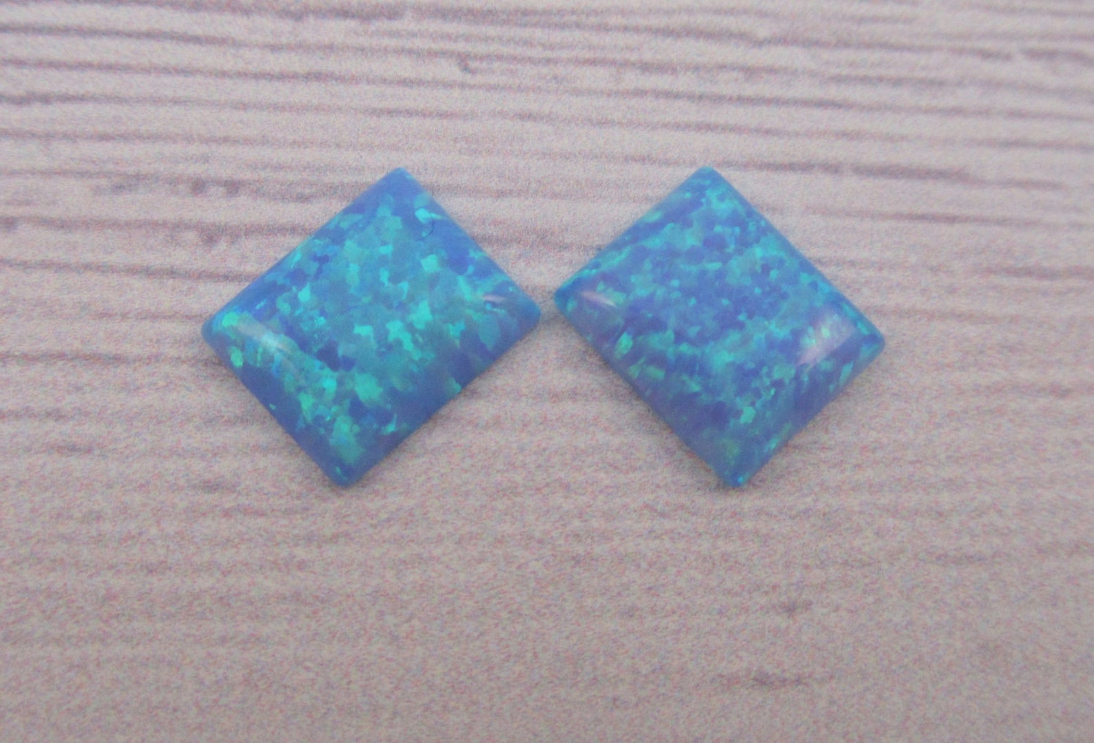 Opal cabochons / 10X8mm Rectangle cabochons / Blue opal cabs / | Etsy