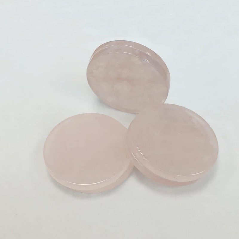 Rose Quartz Disc - Etsy