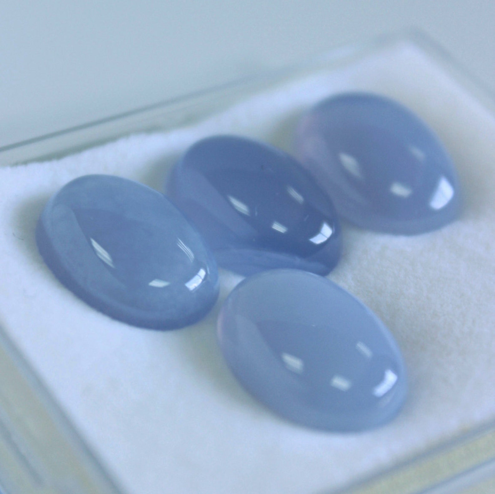 Blue Chalcedony Cabochon / Loose Oval Cabochon / Natural | Etsy