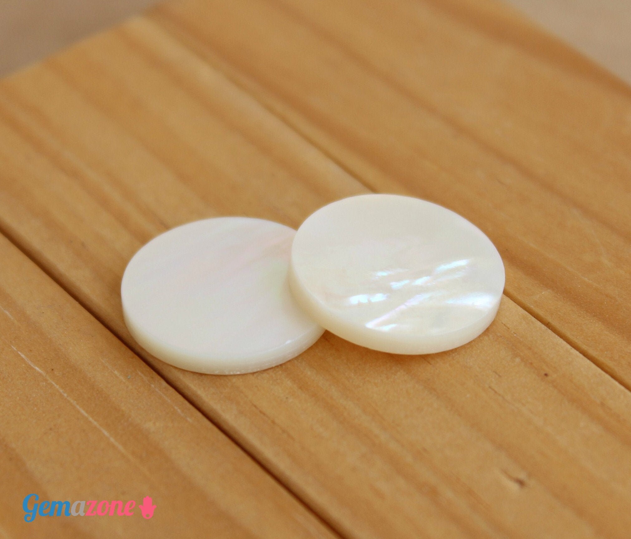 20MM Round Flat Natural White MOP Shell Discs / Loose Mother | Etsy