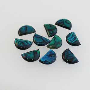 Abalone Shell 18X13MM Half an Oval Flat Cabochons Natural Paua Shell ...