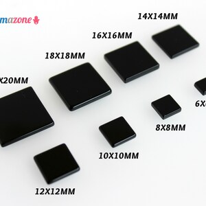 10MM Round Flat Natural Onyx Discs / Loose Black Onyx Slices / Flat ...