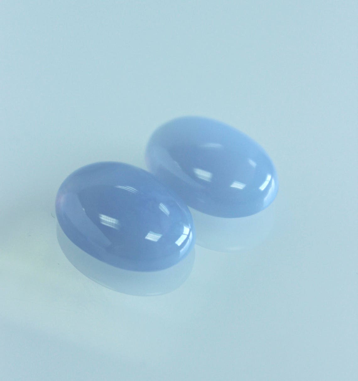 Blue Chalcedony Cabochon / Loose Oval Cabochon / Natural - Etsy