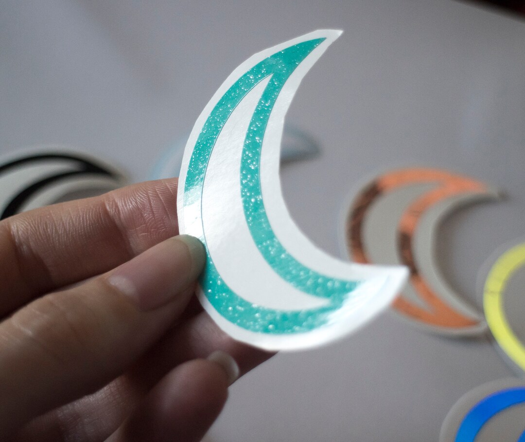 Crescent Moon Stickers - Etsy