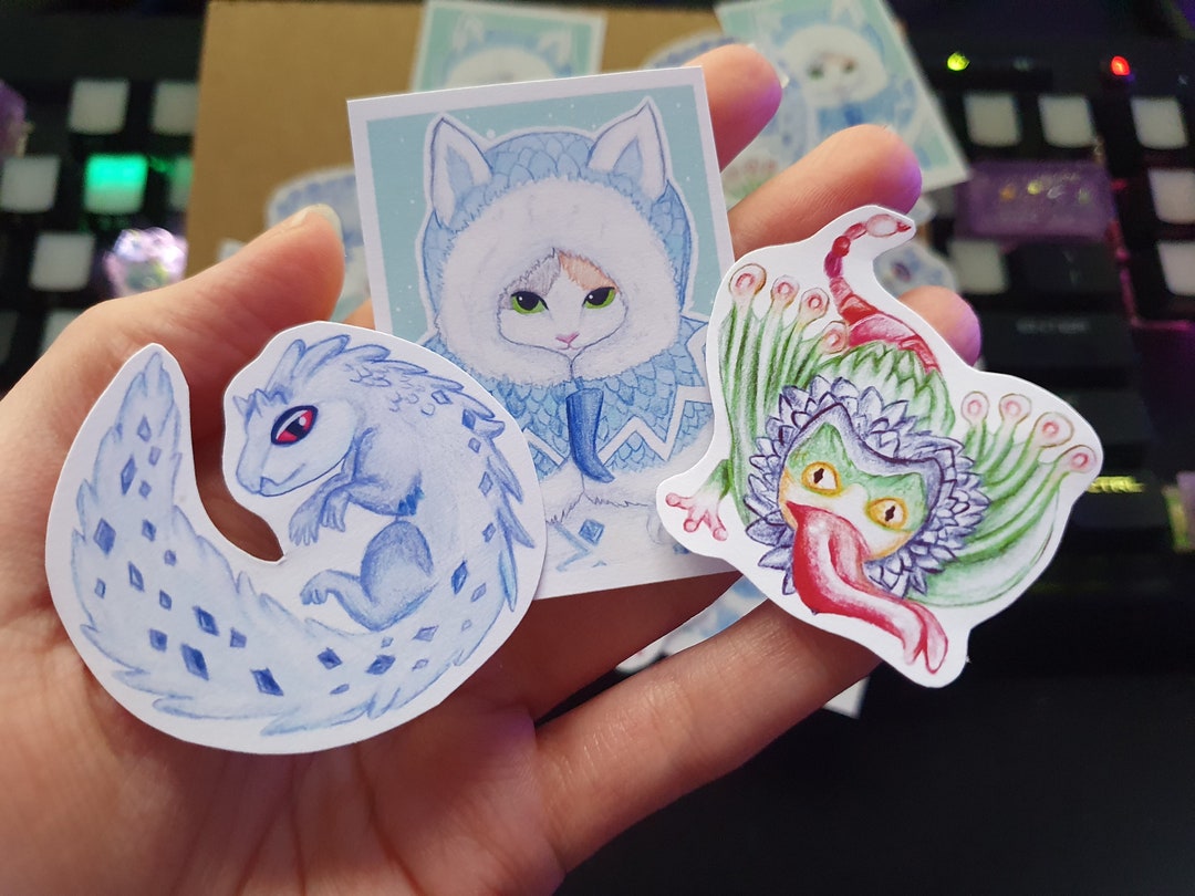 Monster Hunter Stickers Cute Art Video Game Characters - Etsy