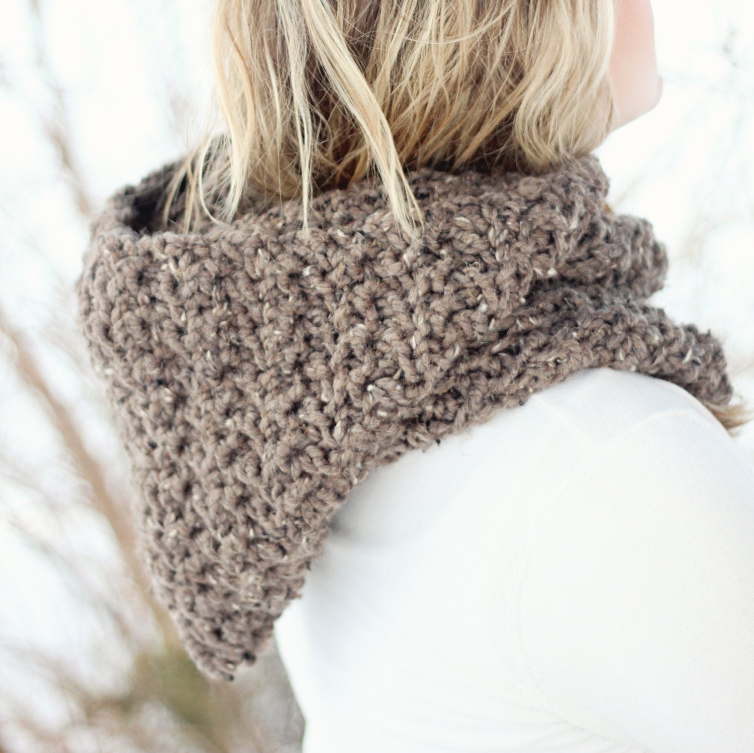 Easy CROCHET PATTERN HOODIE Beginner Cowl Crochet Pattern the Toronto ...