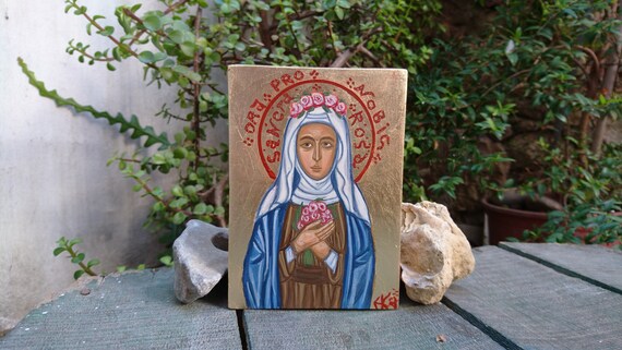 St Rose of Lima A Made to Order byzantine catholic hand | Etsy