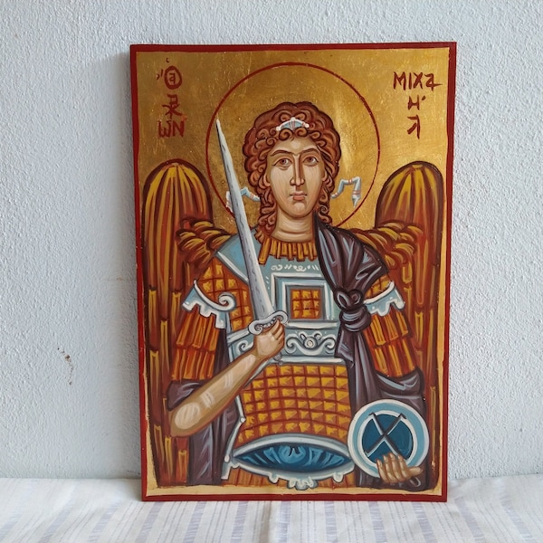 St Michael Byzantine Icon - Etsy