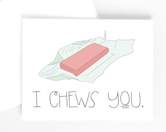 I chews you | Etsy