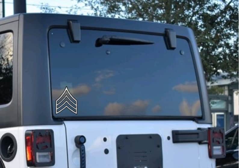 Army Enlisted Rank Decals Show Your Military Pride or - Etsy
