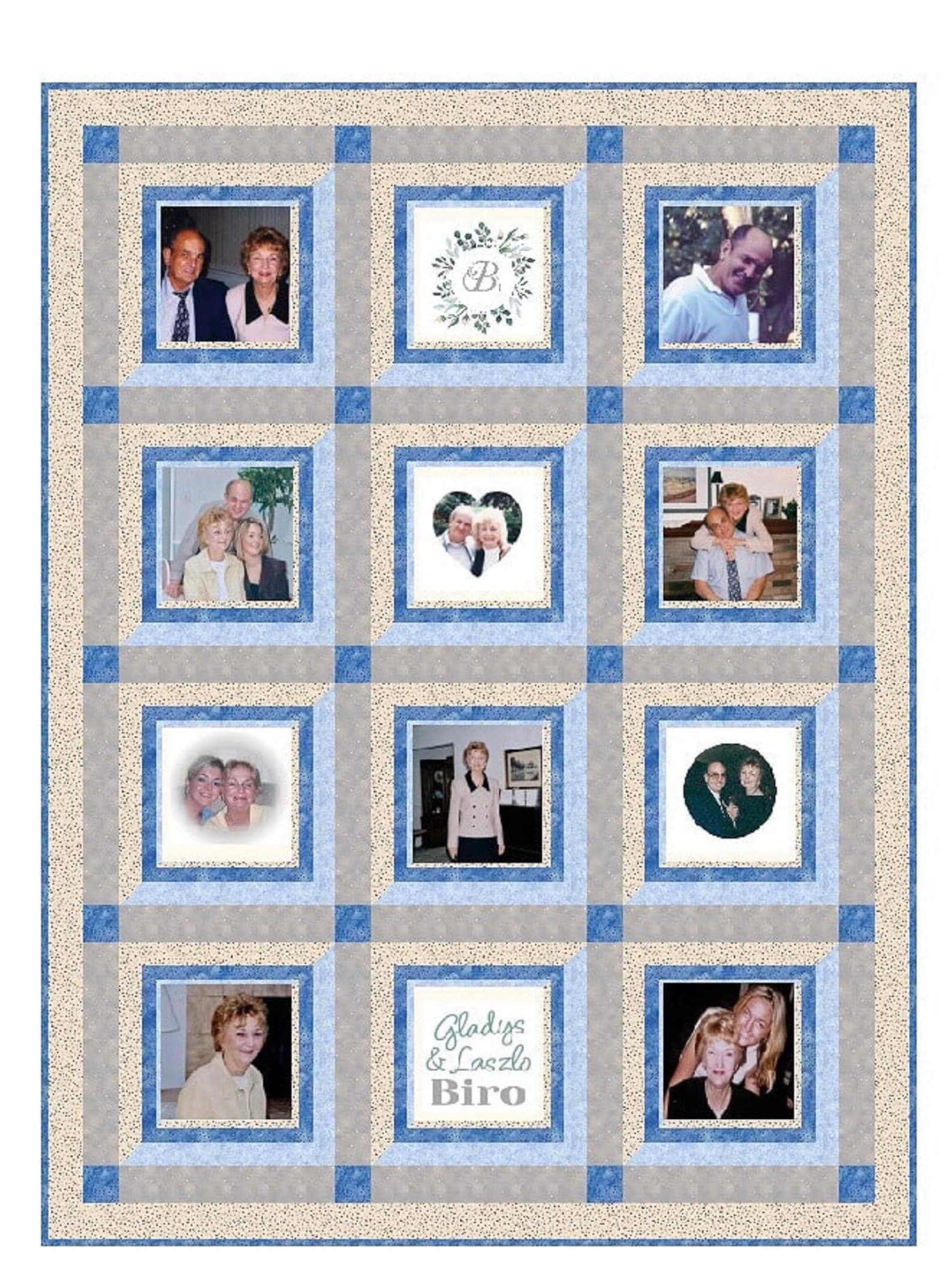 Family Photo Memory Quilt - Etsy
