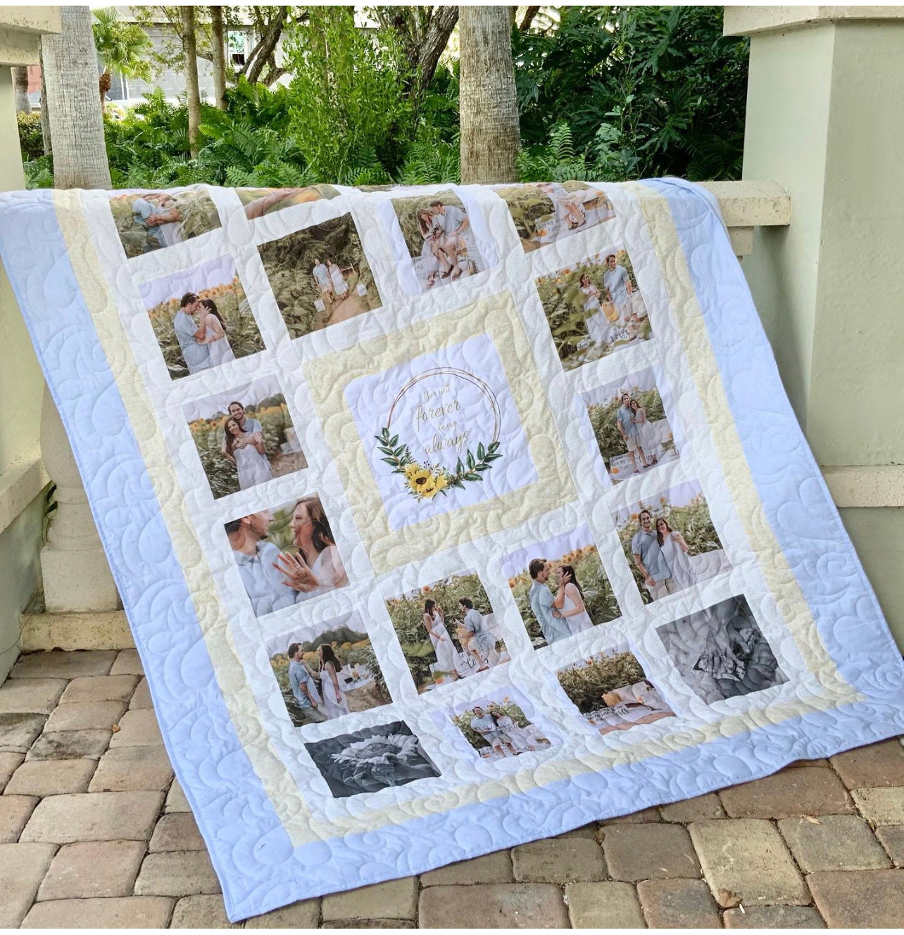 Family Photo Memory Quilt - Etsy