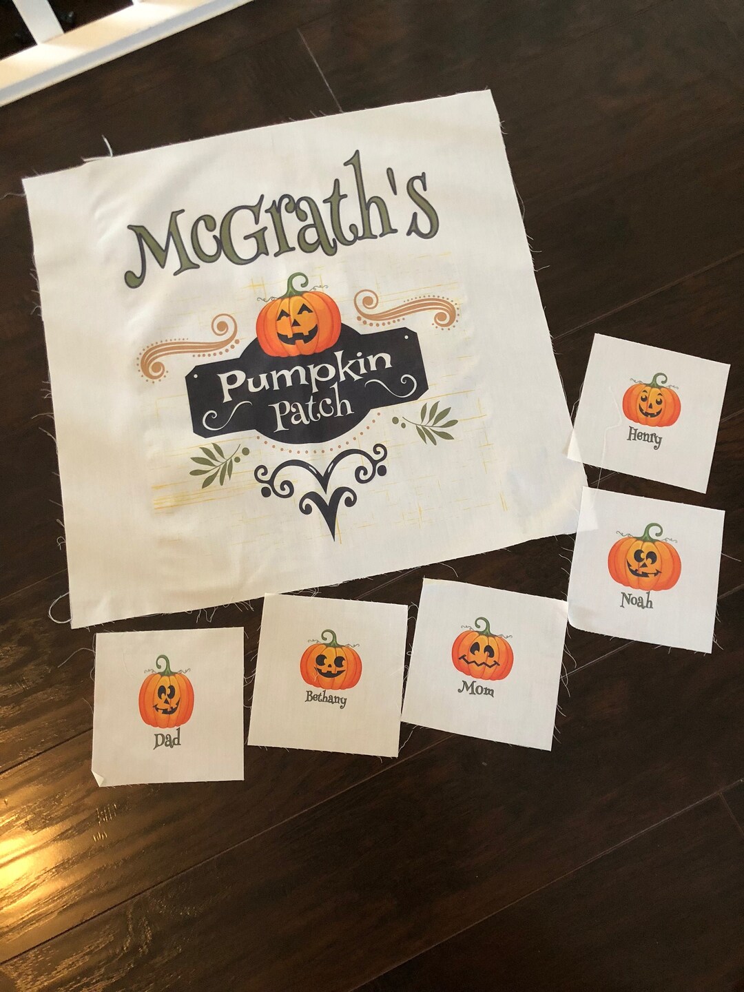 Personalized Pumpkin Mini Panel Quilt Pattern - Etsy