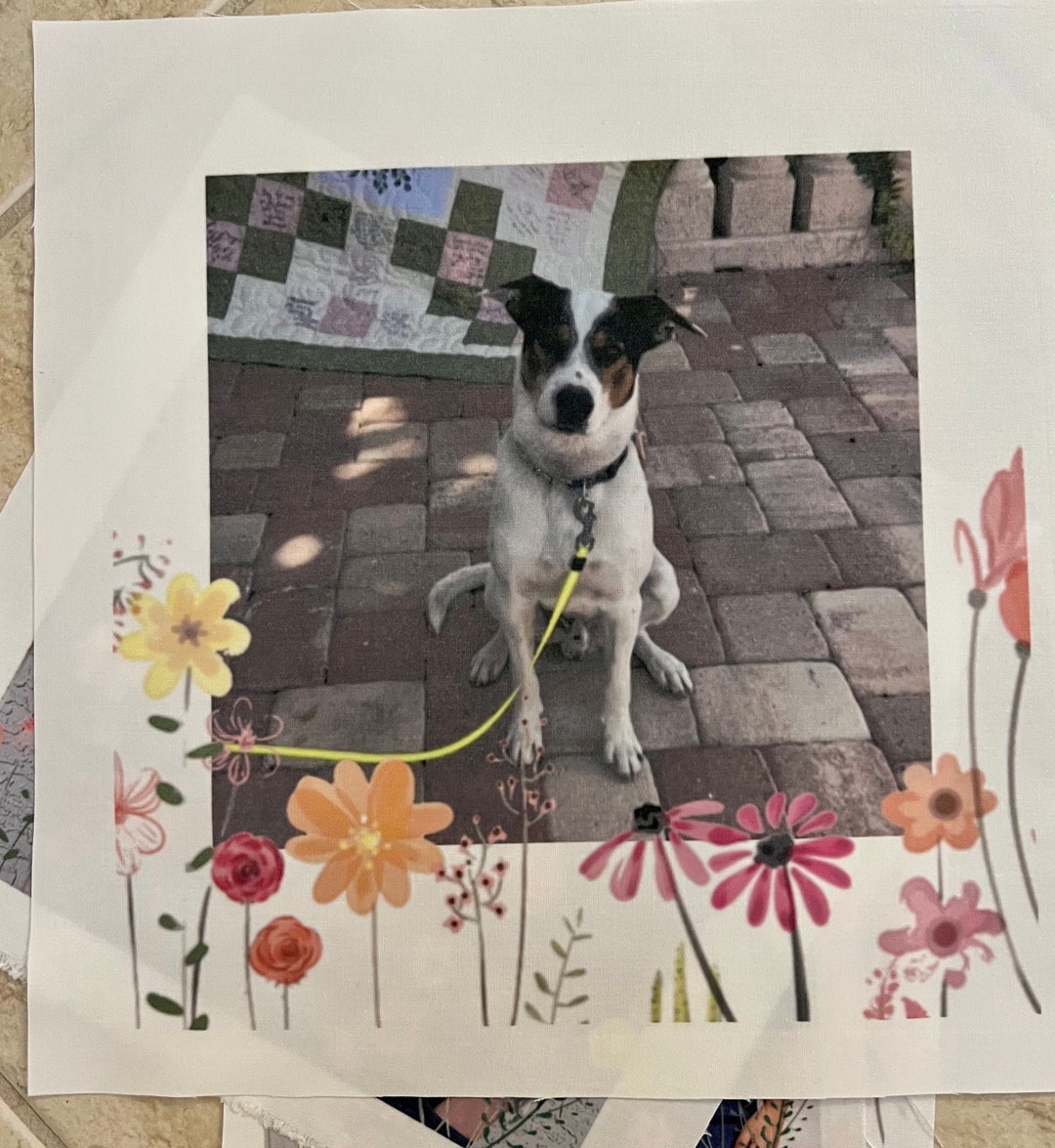 Prints/photos on Fabric With Spring Flowers for Quilters and Crafters ...