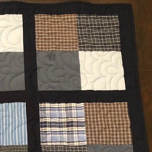 Patchwork Memorial Quilt With Sashing - Etsy